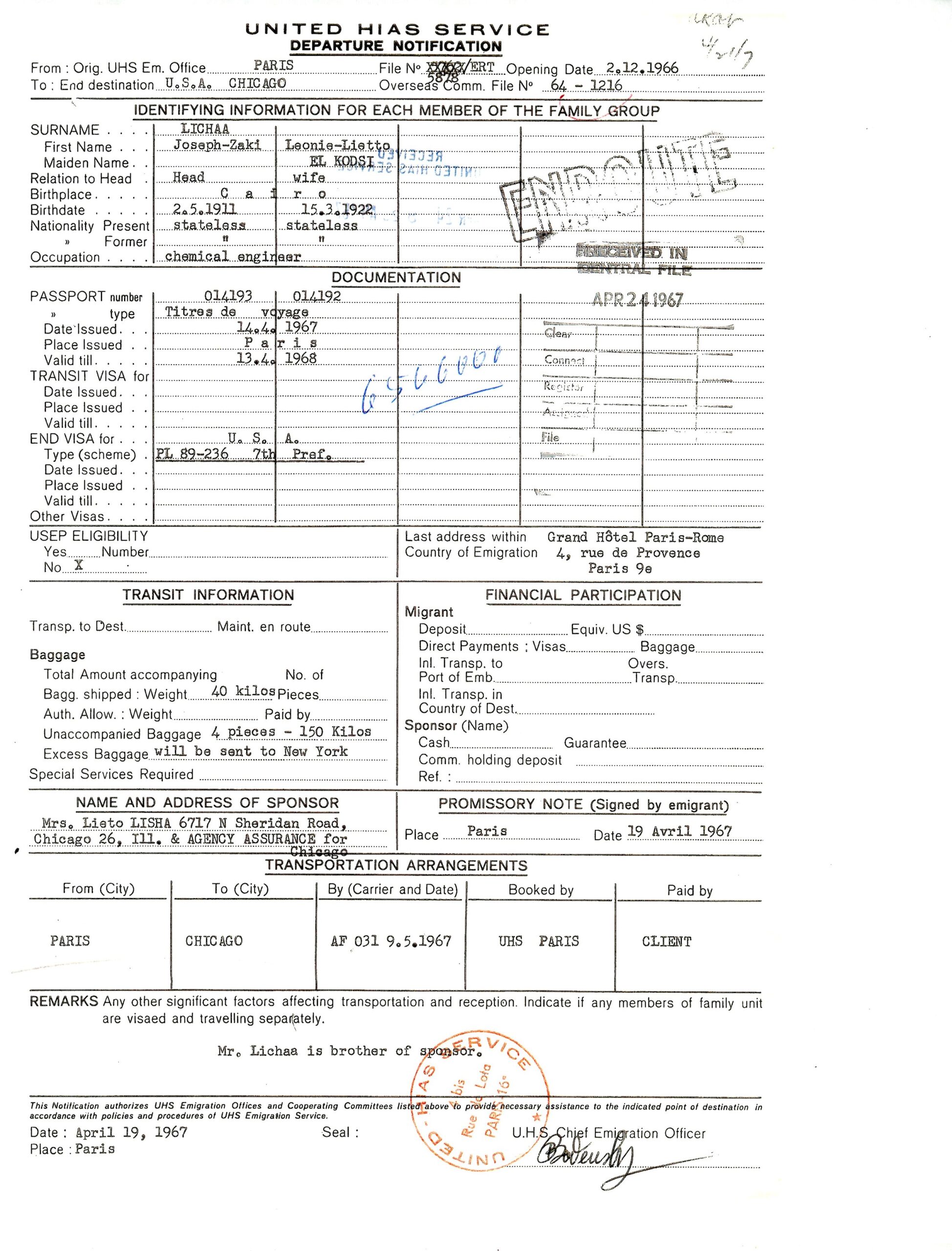 Lichaa Family Migration - Mapping Jewish San Francisco